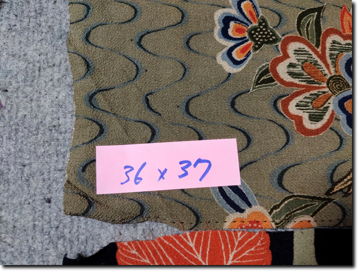 Yahoo!オークション - 202p アンティーク 縮緬 着物リメイク 襤褸 ぼろ...