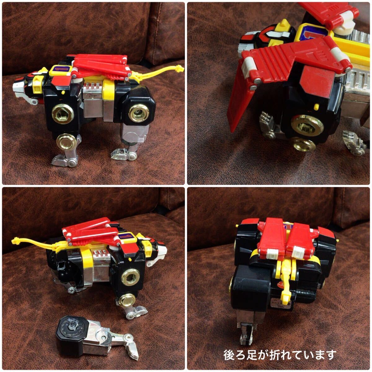 【樂淘letao】日本代購代標第一品牌－ポピー 未来獣合体 百獣王ゴライオン 昭和レトロ 超合金 現状品 USED ジャンク GB-36 黒獅子 黄獅子 緑獅子 赤獅子 青獅子 5体 ￥1000～