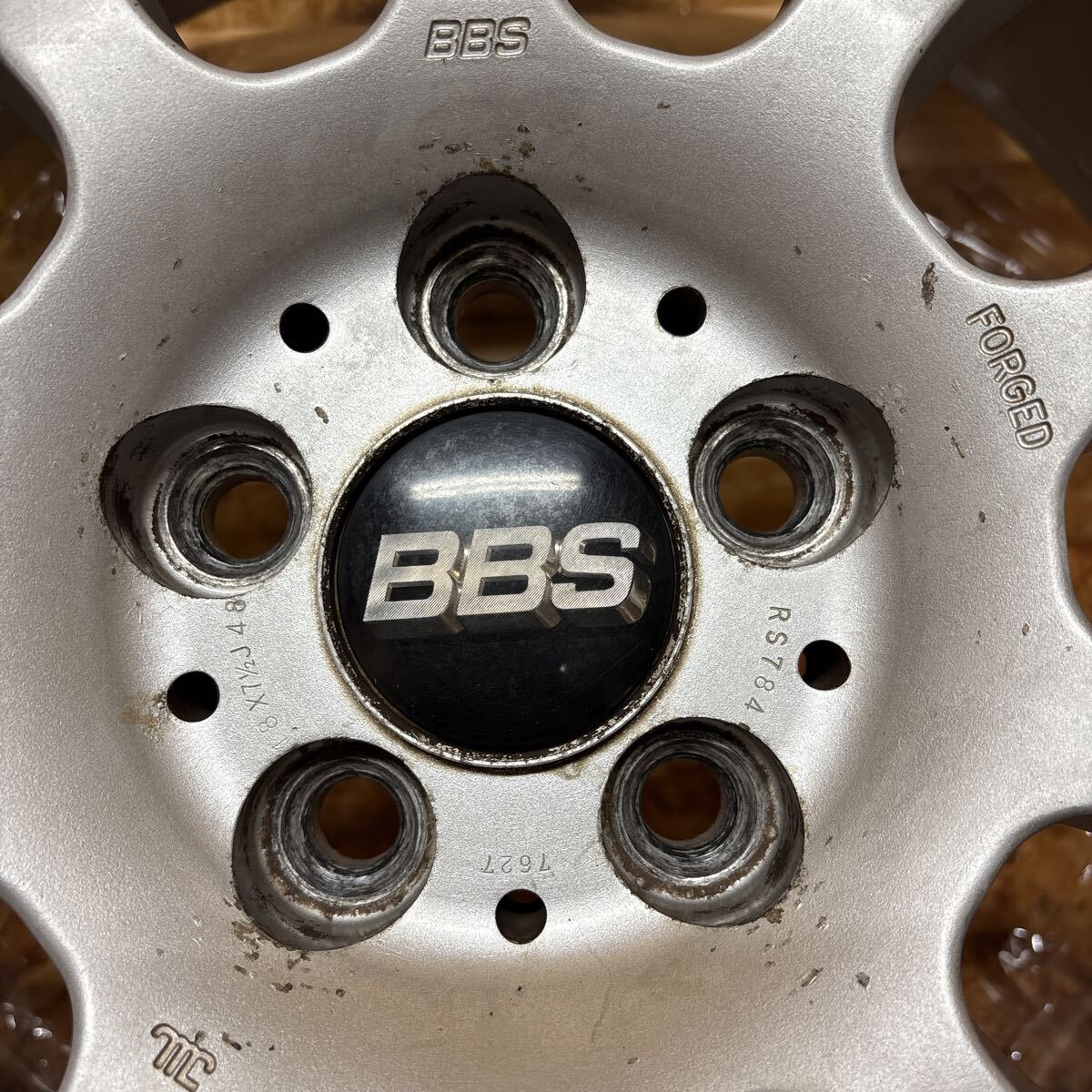 Yahoo!オークション - 希少 BBS RS784 鍛造 18×7.5J+48 100/5穴 プリ...