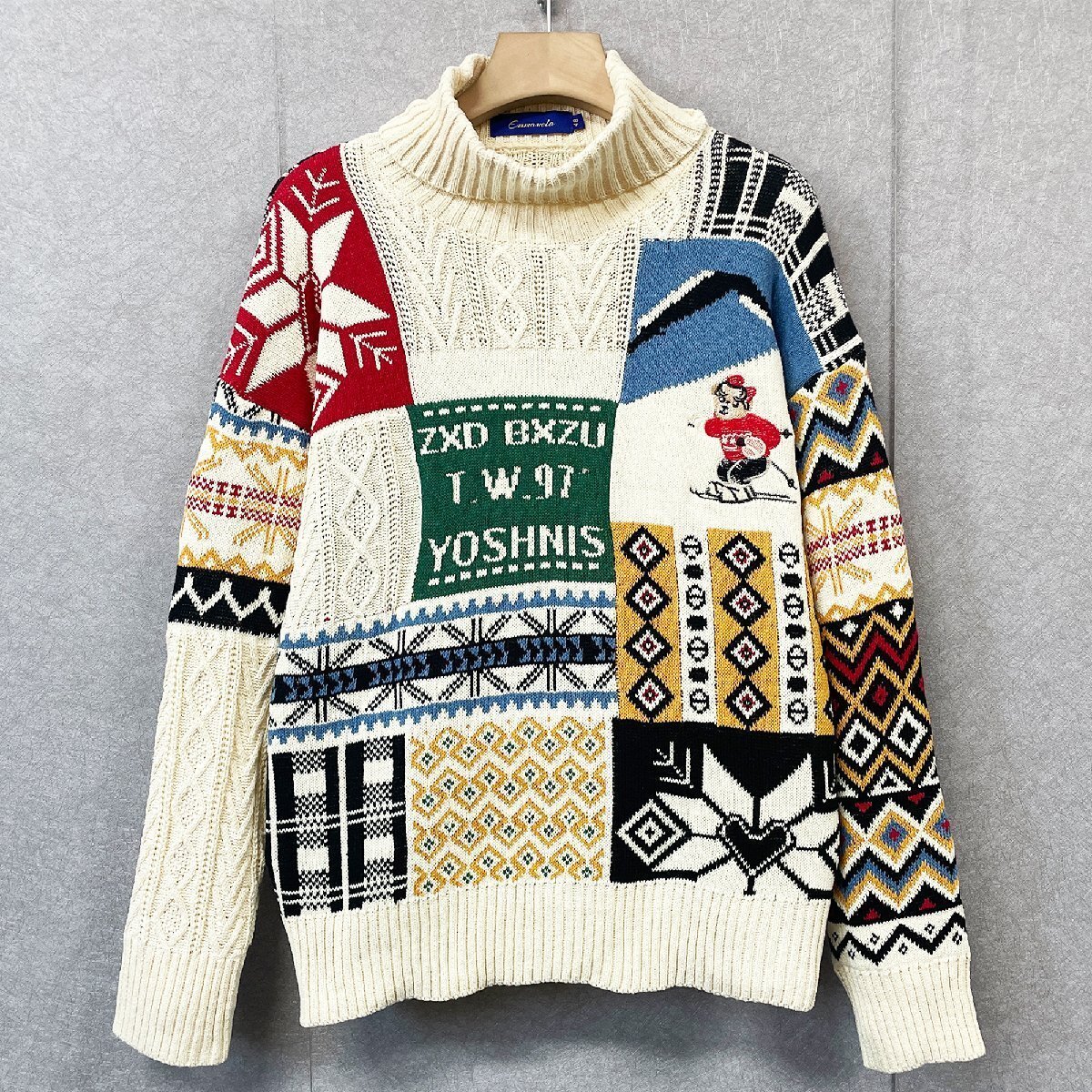 Yahoo!オークション - 個性・セーター 定価5万 Emmauela・イタリア・ミ...