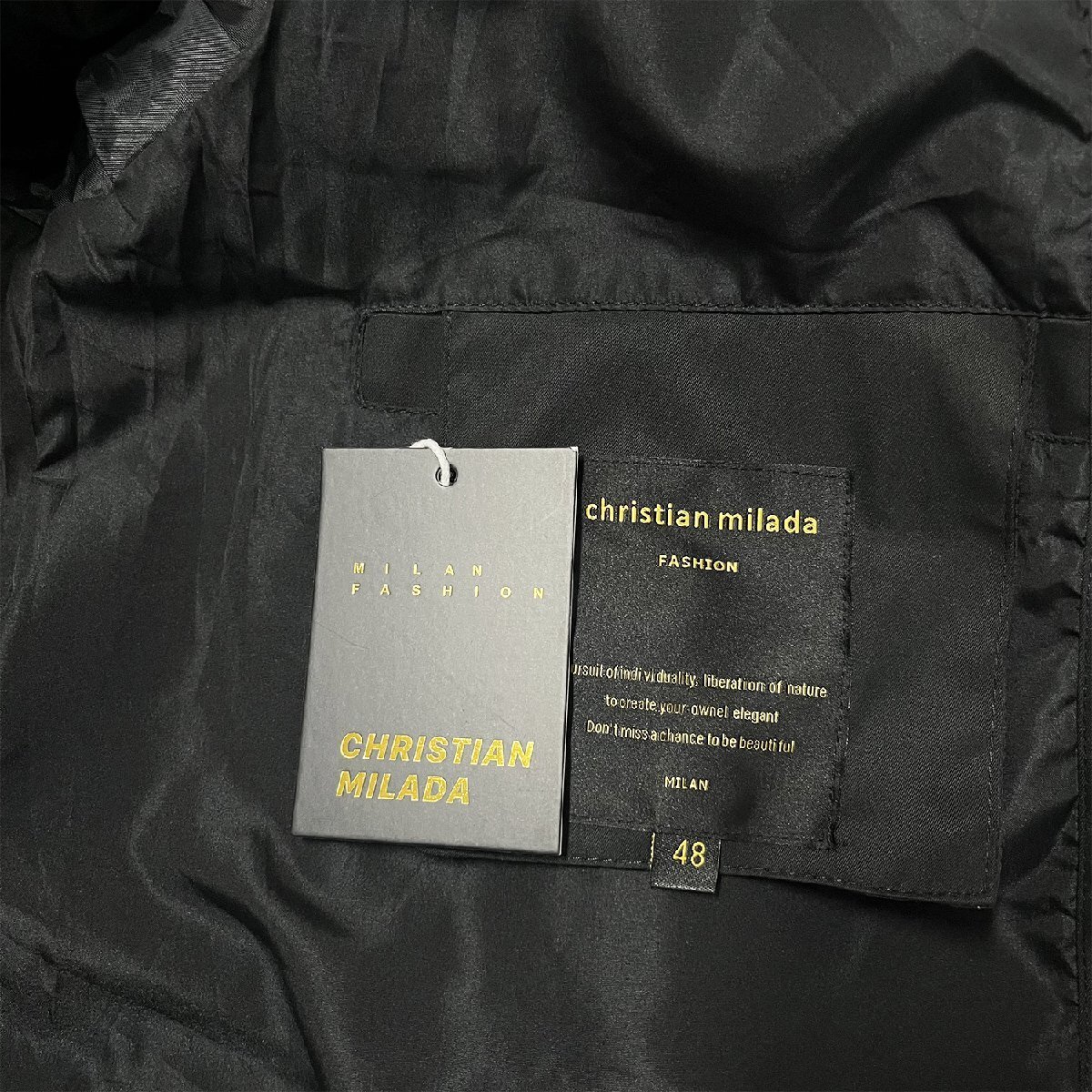 Yahoo!オークション - 定価6万 christian milada・ミラノ発・ジャケッ...