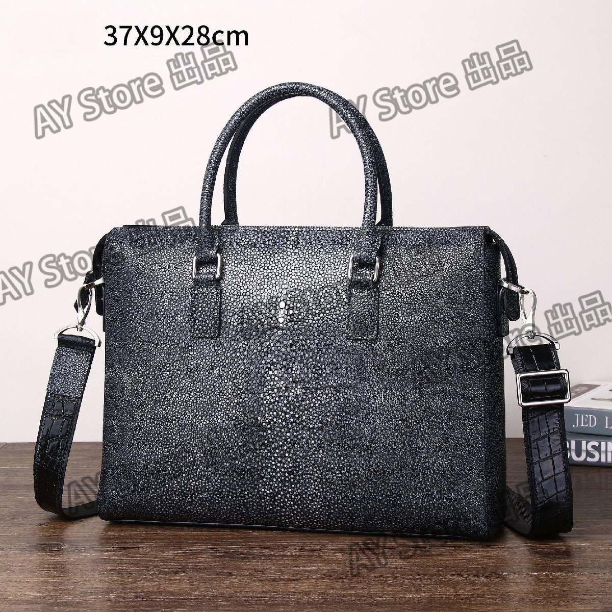 Yahoo!オークション - エイ革 スティングレー ガルーシャ 大容量 ビジ...