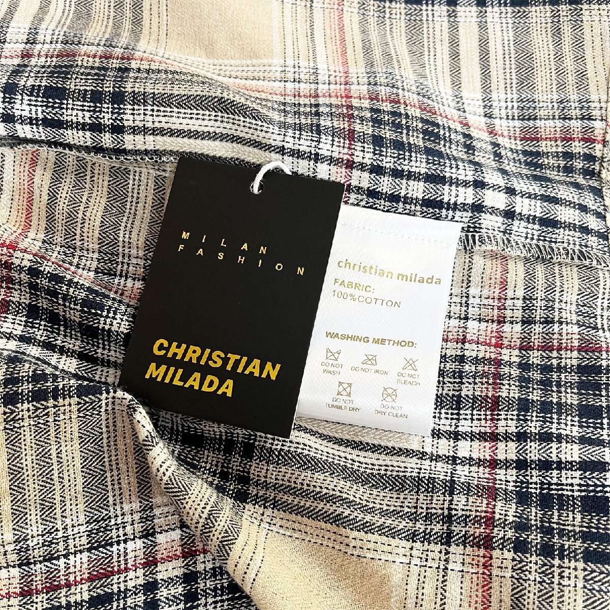 Yahoo!オークション - 定価4万 christian milada・ミラノ発・長袖シャ...