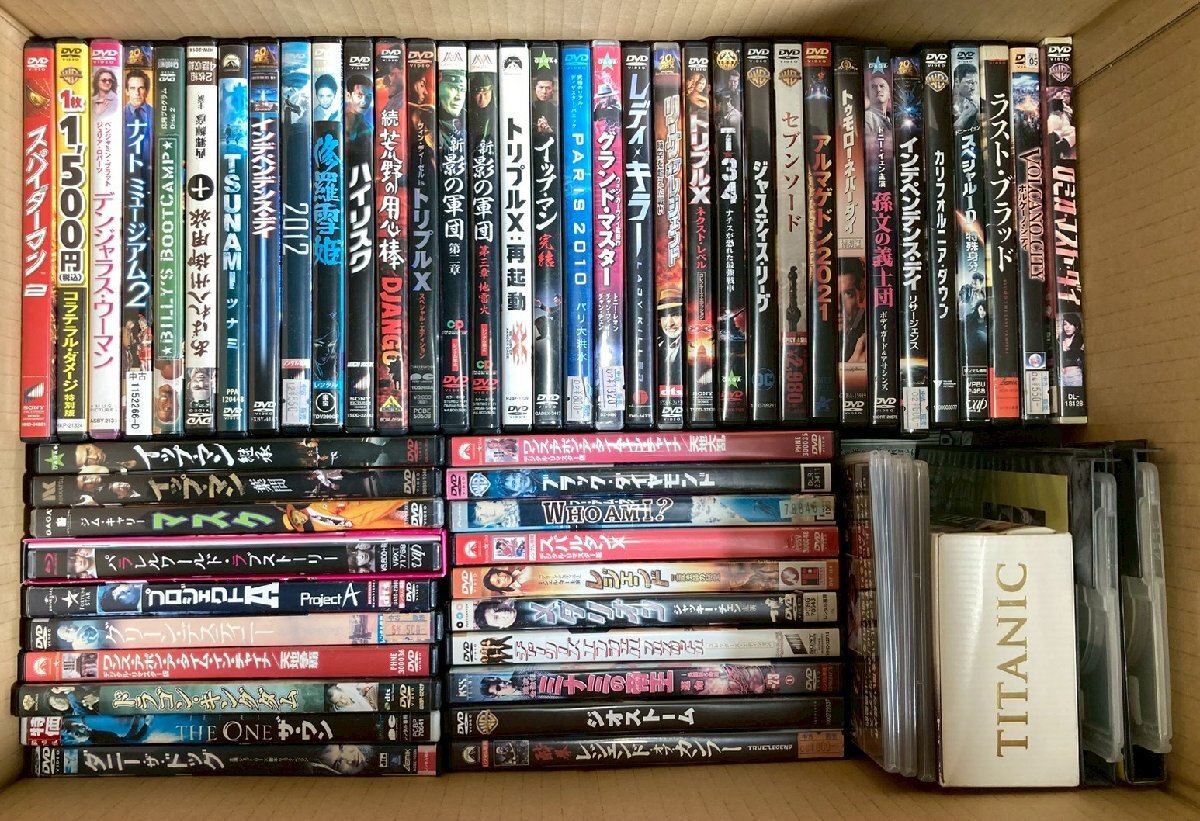 Yahoo!オークション - 1円～ 映画 DVD 大量 100枚以上 約13kg まとめ売...