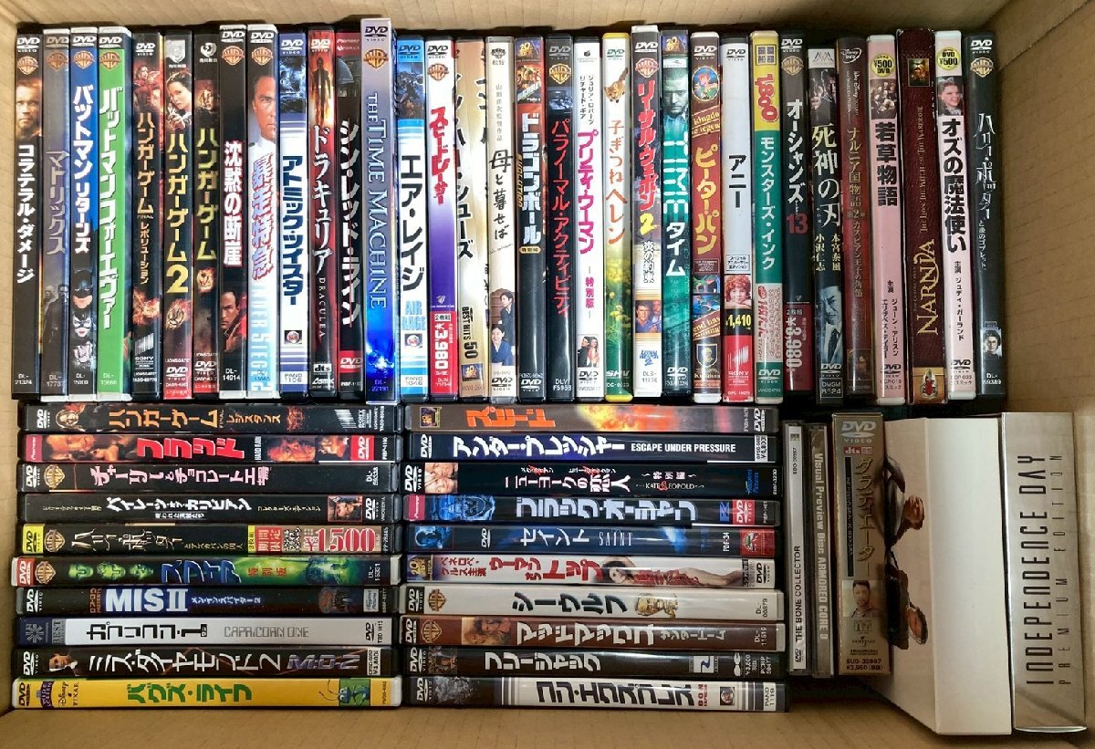 Yahoo!オークション - 1円～ 映画 DVD 大量 100枚以上 約13kg まとめ売...