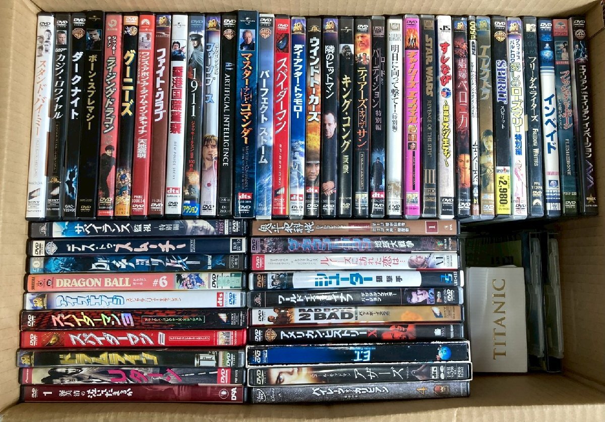 Yahoo!オークション - 1円～ 映画 DVD 大量 100枚以上 約13kg まとめ売...