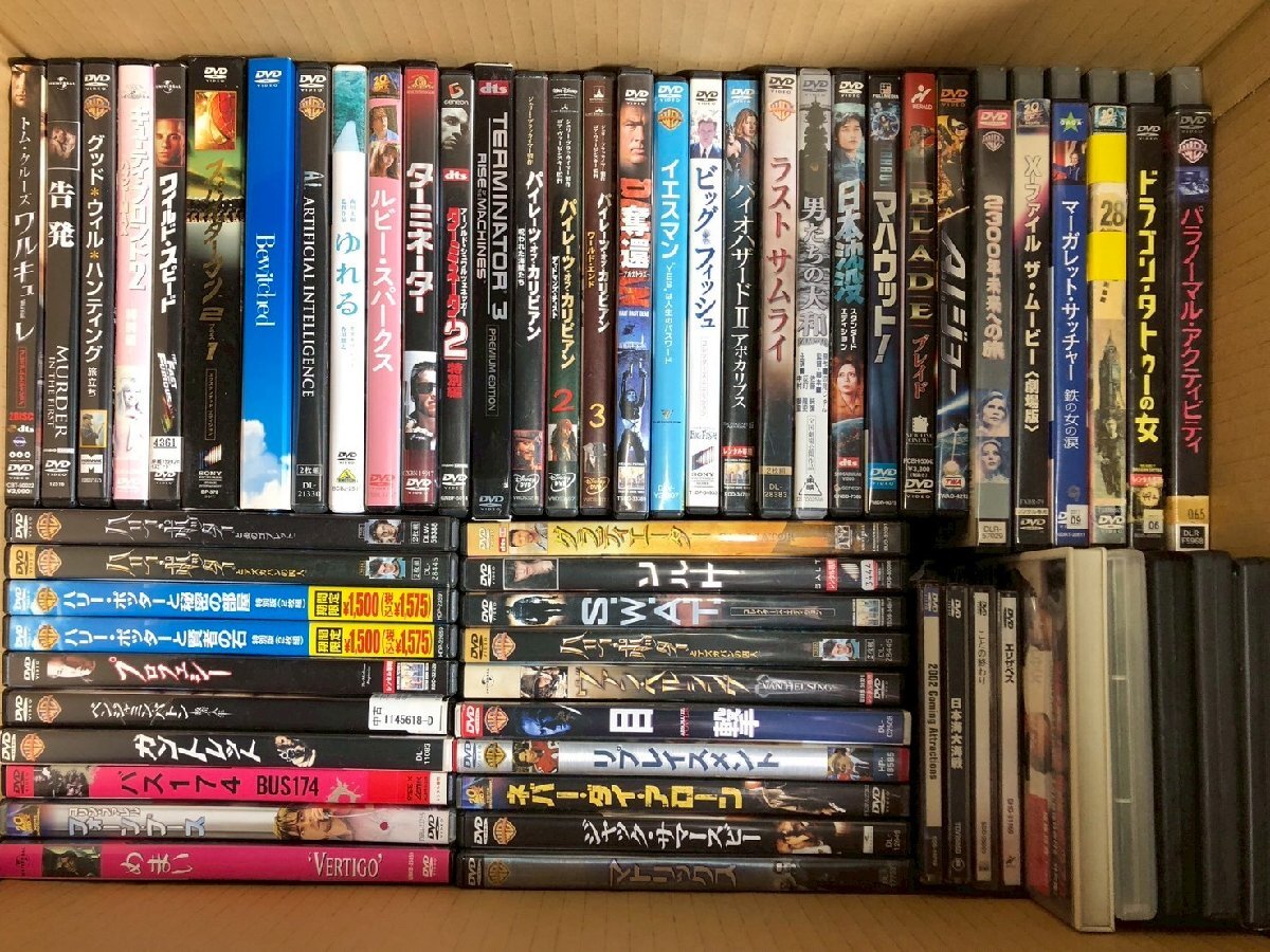 Yahoo!オークション - 1円～ 映画 DVD 大量 100枚以上 約14kg まとめ売...