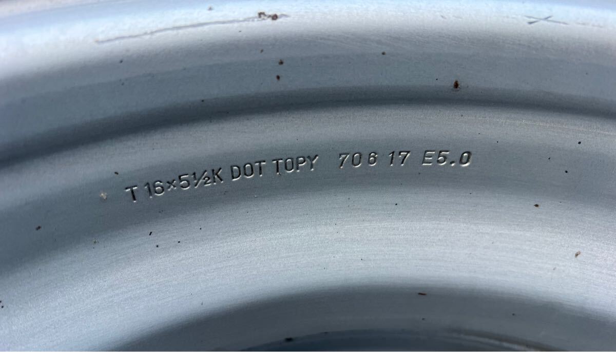 Yahoo!オークション - スチール ホイール TFAB 16×5.5K 5穴 日野 デュ...