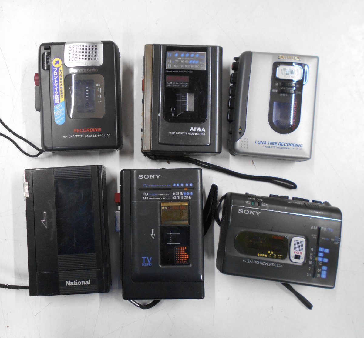Yahoo!オークション - カセットプレーヤー カセットレコーダー 6点セッ...