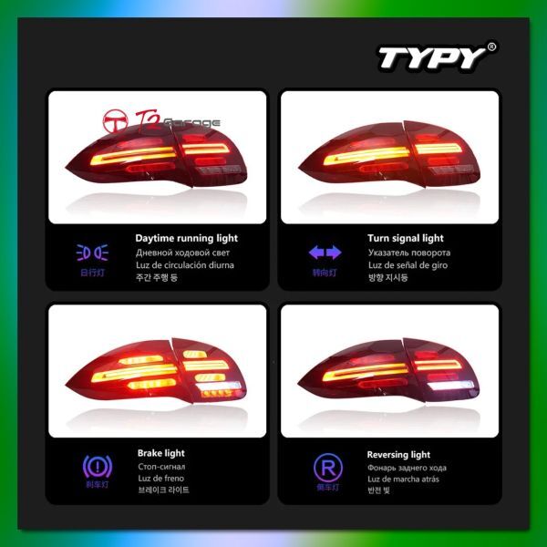 Yahoo!オークション - ポルシェ カイエン 958.1 テールライト 2011-201...