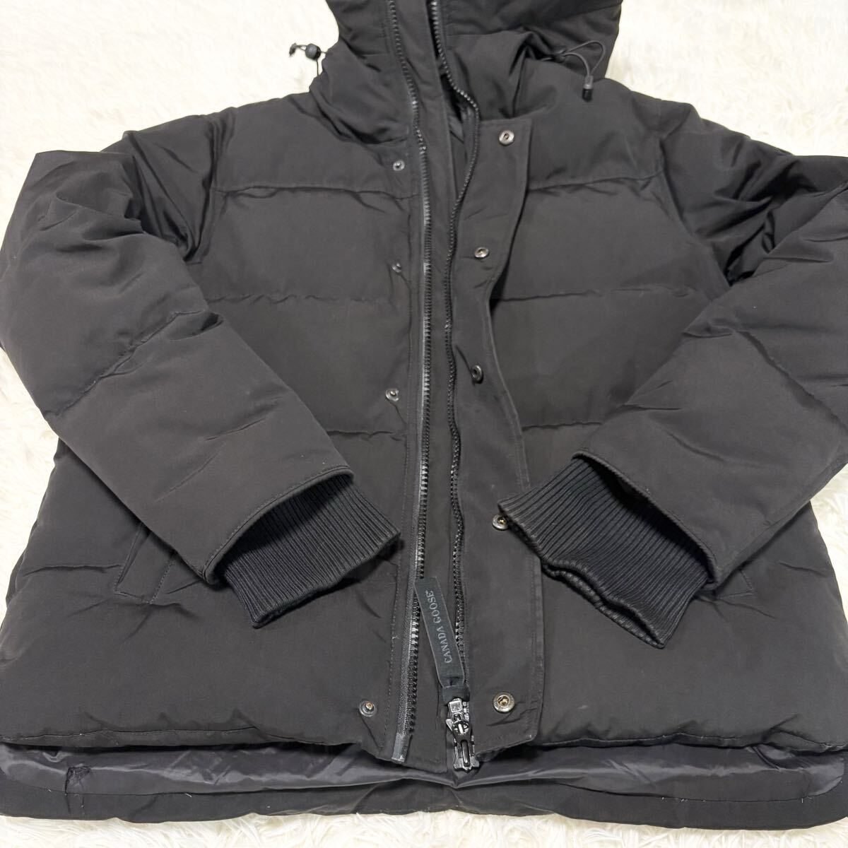 【樂淘letao】日本代購代標第一品牌－1円【希少 ブラックパッチ】CANADA GOOSE カナダグース Rundle ランドル ショート ダウンジャケット ブラック 黒 L 正規 カナダ製 ...