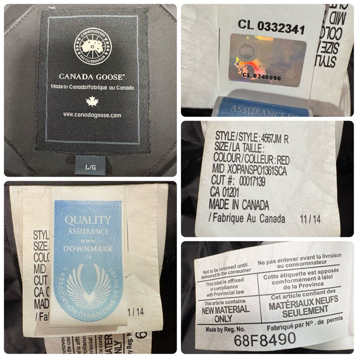 【樂淘letao】日本代購代標第一品牌－1円【希少 ブラックパッチ】CANADA GOOSE カナダグース Rundle ランドル ショート ダウンジャケット ブラック 黒 L 正規 カナダ製 ...