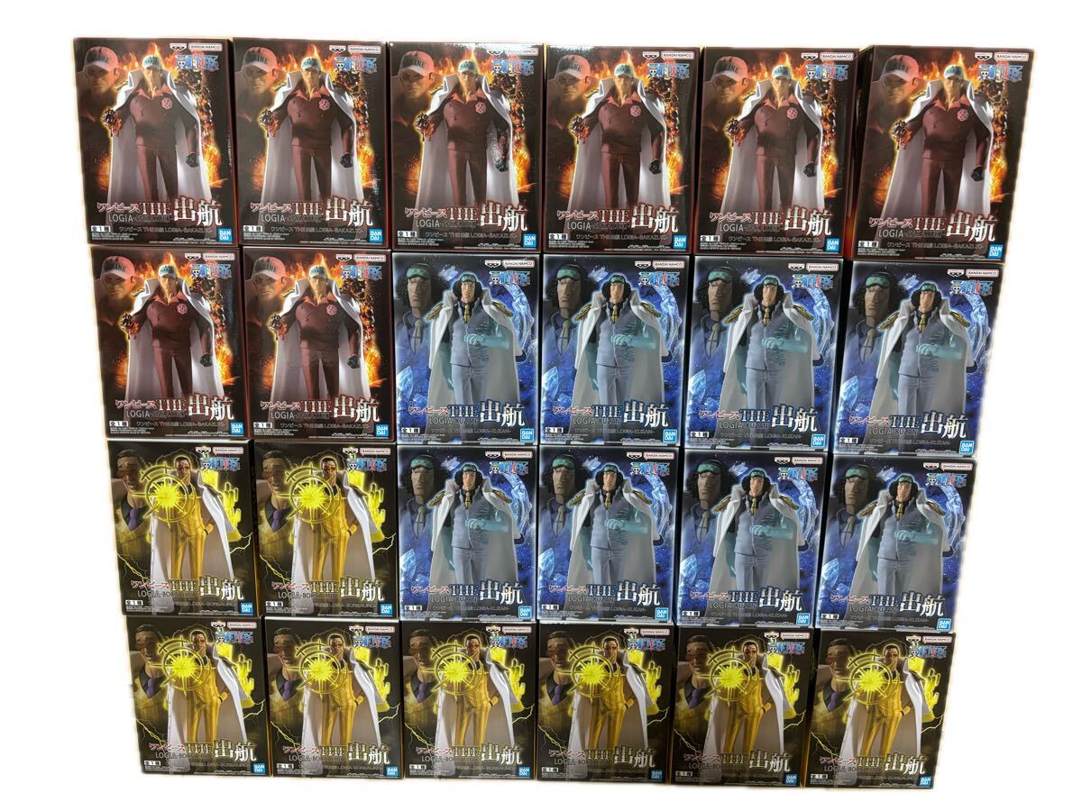 【樂淘letao】日本代購代標第一品牌－ワンピースフィギュア THE 出航 LOGIA 三大将 赤犬 黄猿 青雉 サカズキ・ボルサリーノ・クザン 24体セット