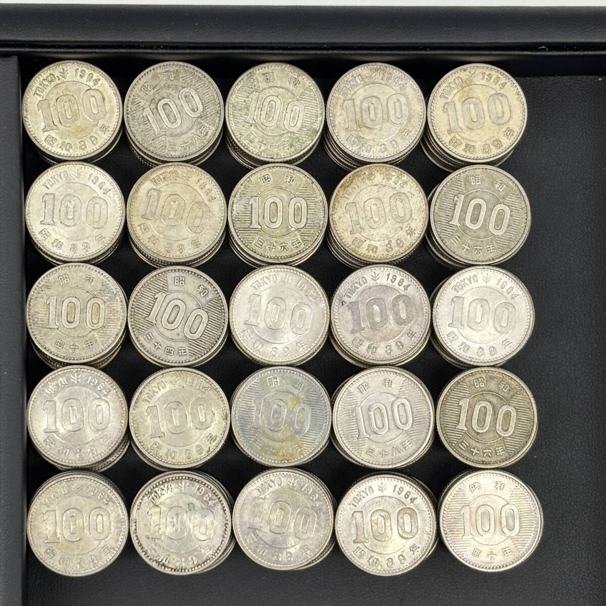 Yahoo!オークション - #726 100円銀貨250枚 稲穂 鳳凰 東京オリンピッ...