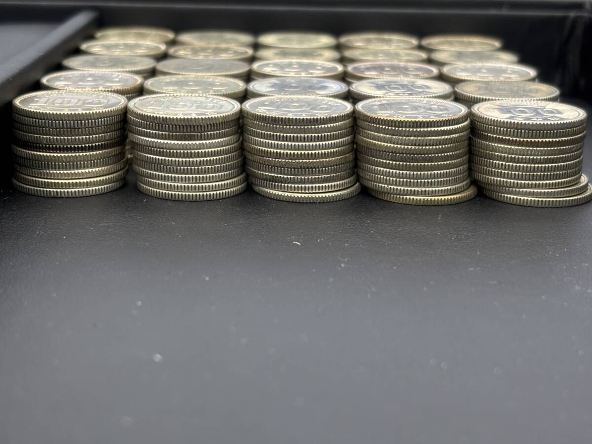 Yahoo!オークション - #726 100円銀貨250枚 稲穂 鳳凰 東京オリンピッ...