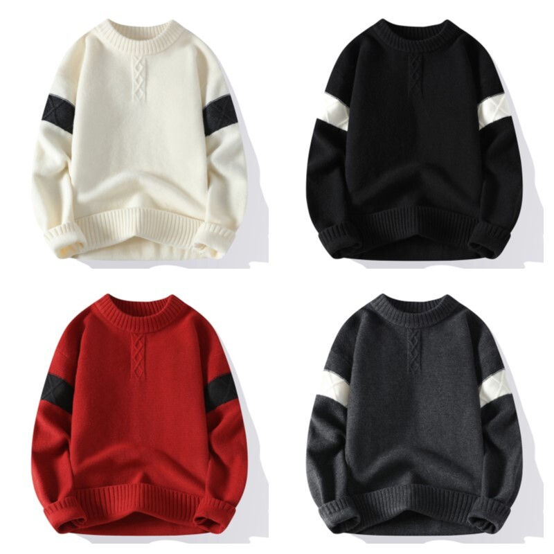 Yahoo!オークション - G223-2XL 新品DCKMANY ウール混 クルーネック ニ...