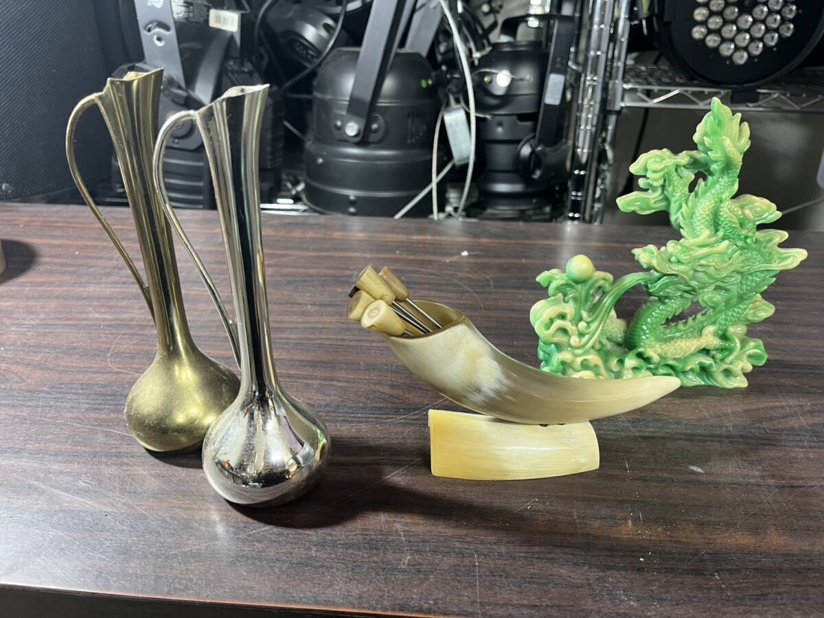 Yahoo!オークション - 【H49】金/銀一輪挿し CORNE VERITABLE FAIT MAI...