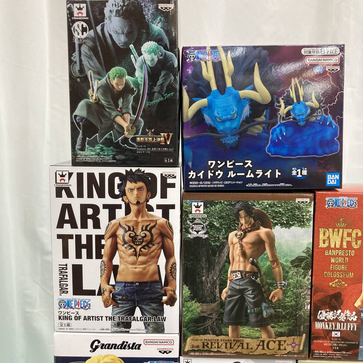 【樂淘letao】日本代購代標第一品牌－03w22508 ワンピース プライズフィギュア 17点まとめ ゾロ/カイドウ/ロー/エース/ルフィ/サボ/ペローナ/ロビン/サンジ