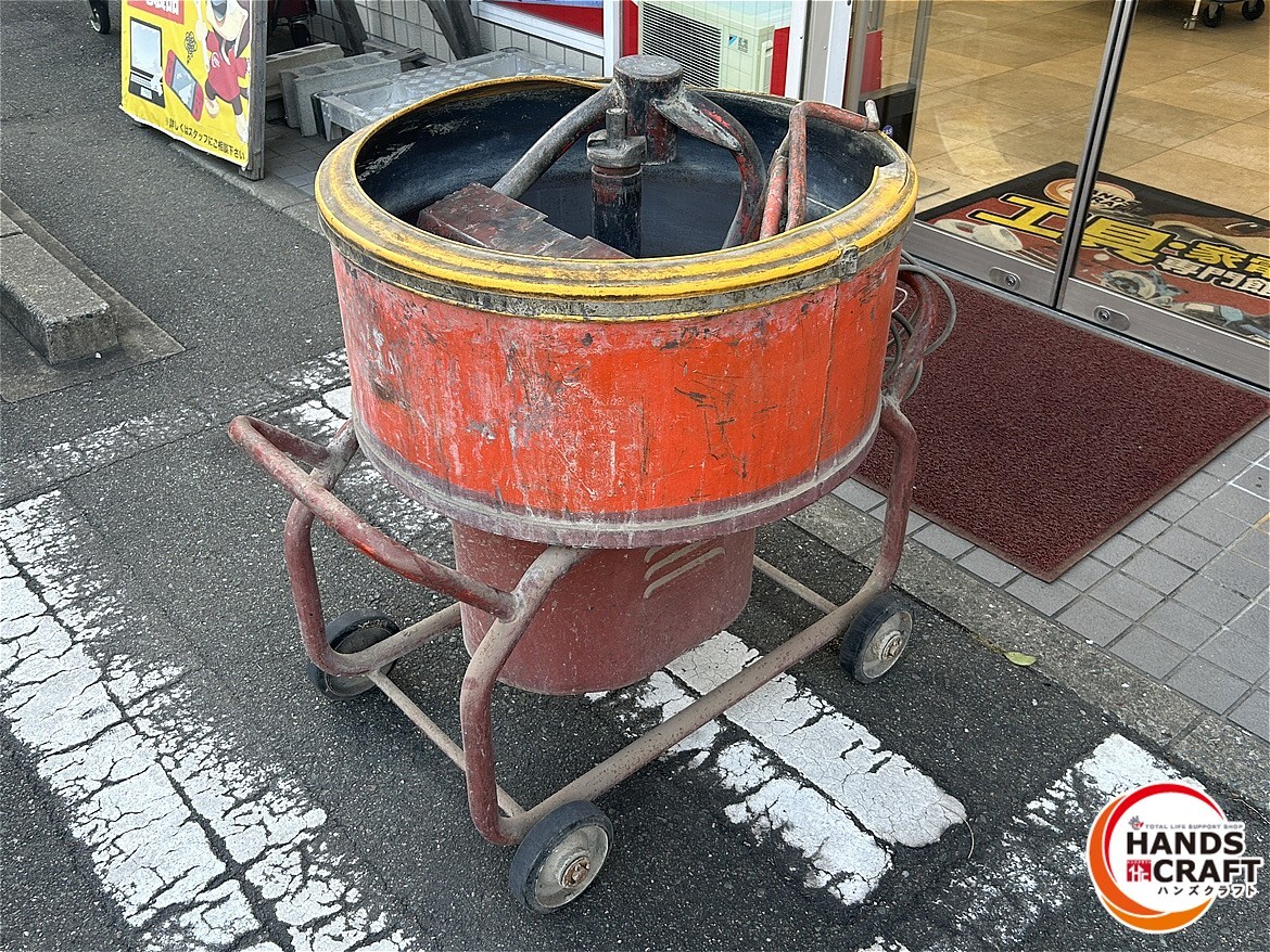 Yahoo!オークション - 【引取限定】中古 メーカー不明 モルタルミキサ...
