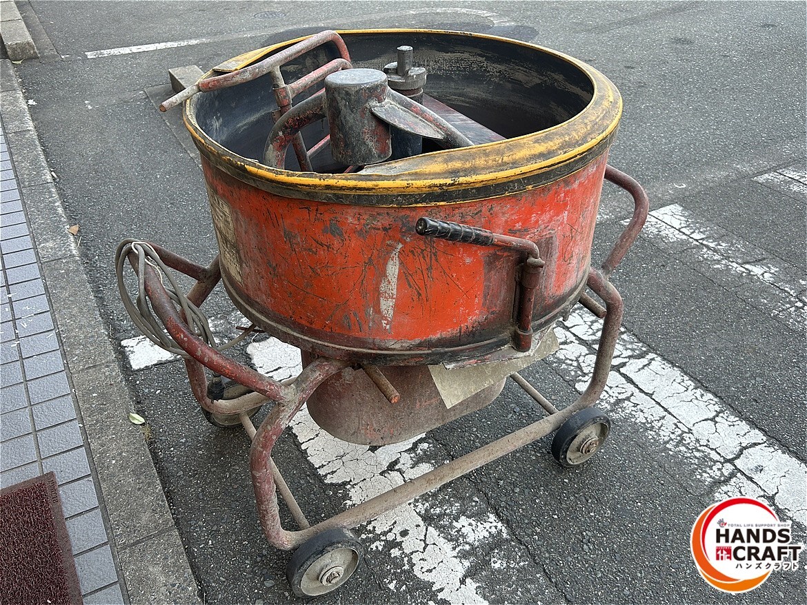 Yahoo!オークション - 【引取限定】中古 メーカー不明 モルタルミキサ...