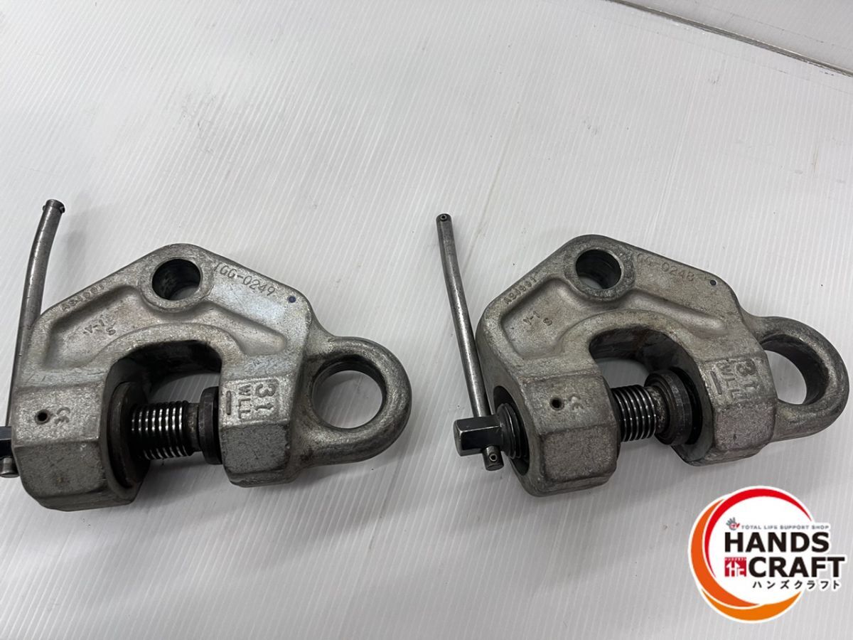 Yahoo!オークション - 2個セット 3t イーグルクランプ ねじ式全方向ク...