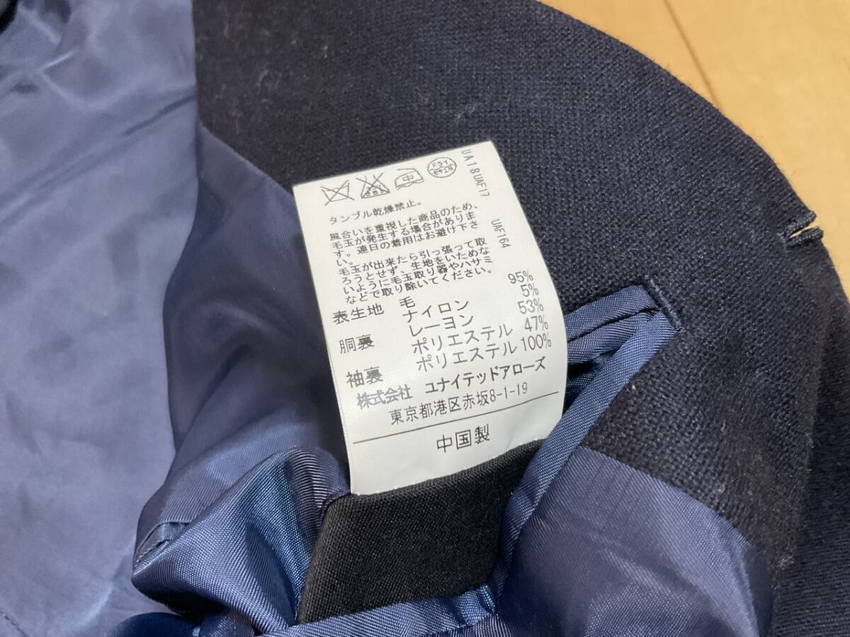 Yahoo!オークション - ユナイテッドアローズ【GLR】ネイビーブレザー X...