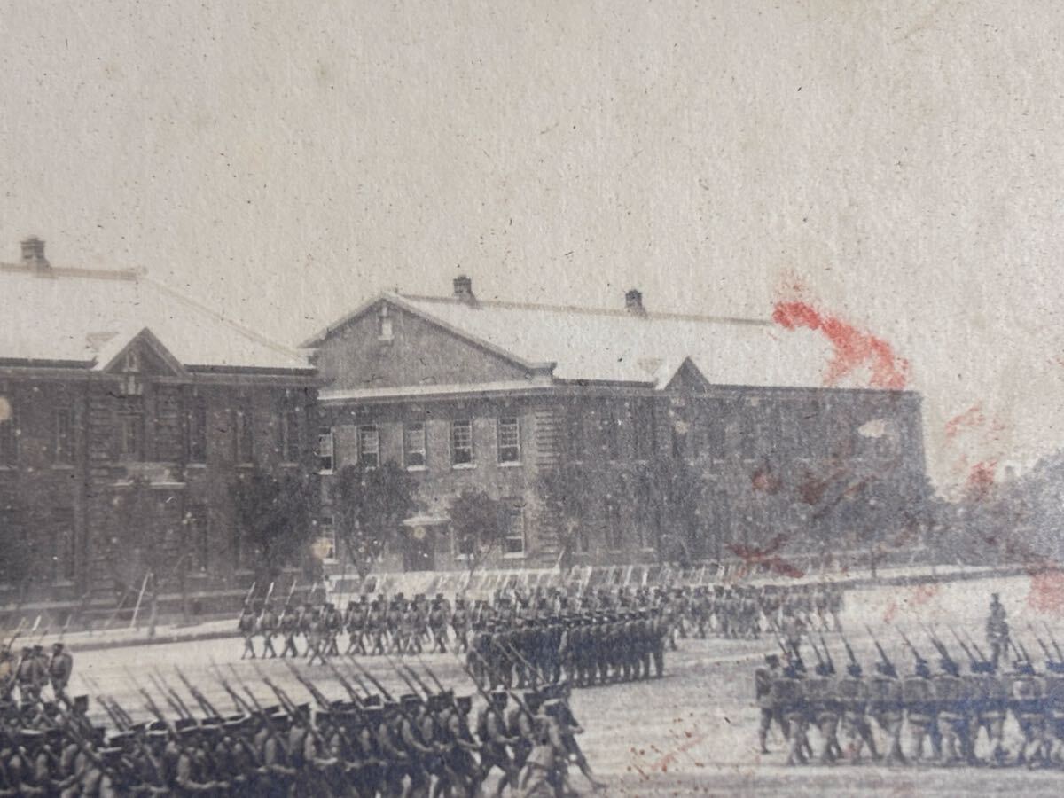 【樂淘letao】日本代購代標第一品牌－大正期 台湾守備隊 台湾駐屯軍 関連写真 「 台湾第歩兵第一連隊 観兵式 行進 」古写真 台湾総督府 旧日本軍 帝国陸軍 軍隊 日本軍