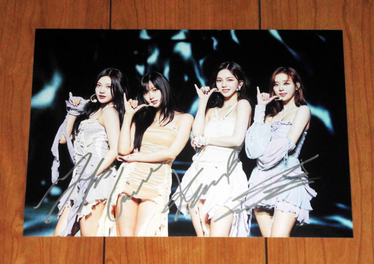 Yahoo!オークション - aespa 大型スチール写真(A4サイズ) 直筆サイン