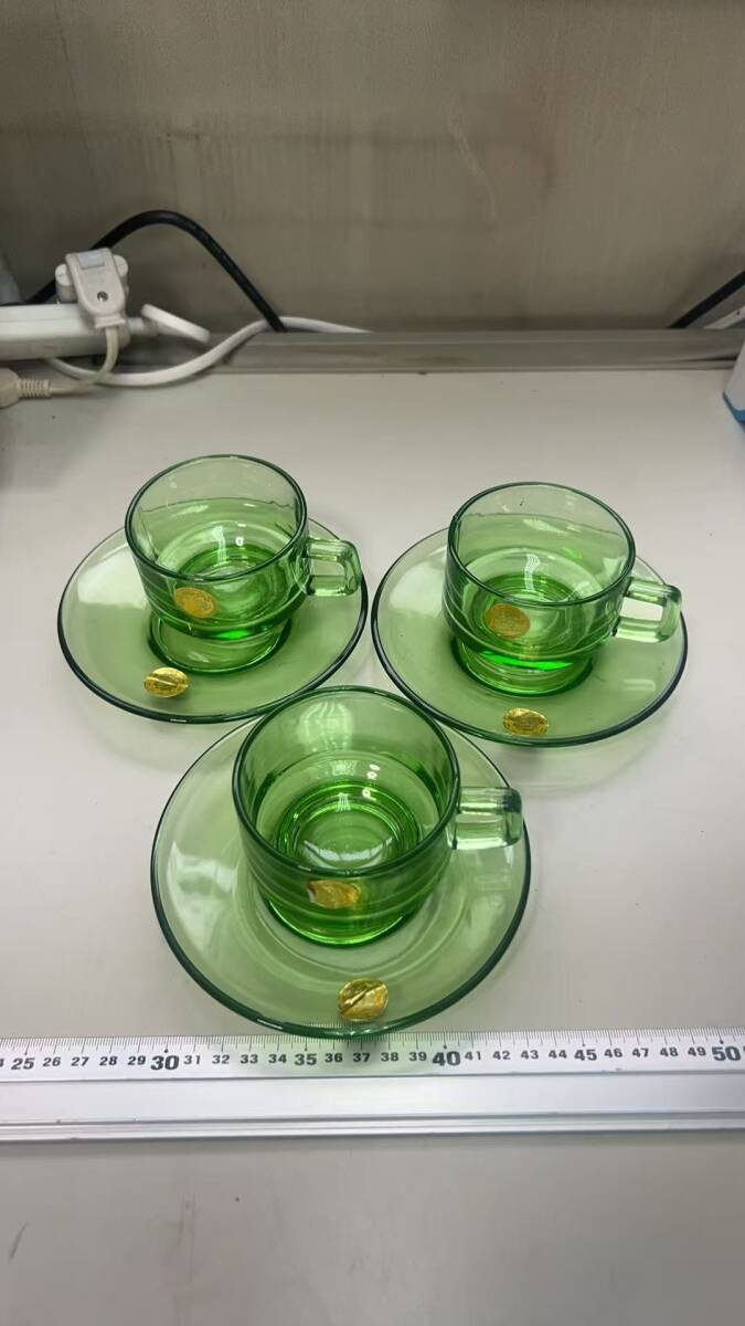 Yahoo!オークション - S1-9-4→ 曽我SOGA 曽我ガラス ティーカップ 3ソ...