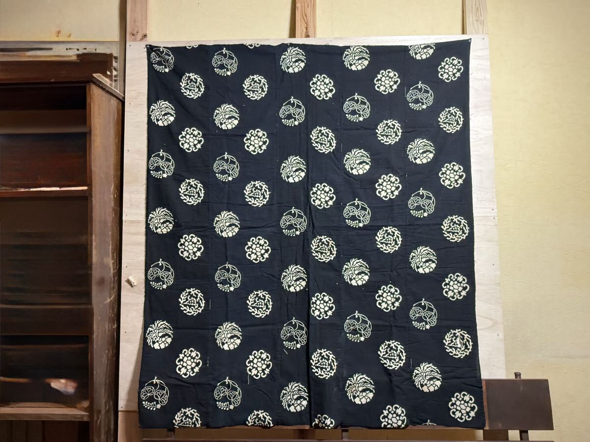 Yahoo!オークション - 【古布】藍染 5幅 襤褸 壊古 ボロ 継ぎ接ぎ ツギ...