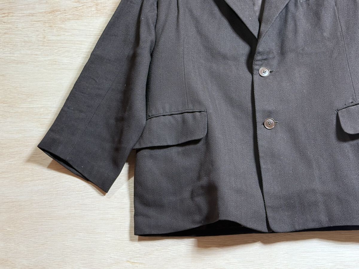 Yahoo!オークション - 【古着】スーツ ジャケット 背広 襤褸 生地 ボロ...
