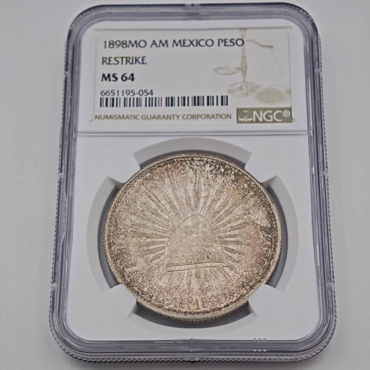Yahoo!オークション - [CK61-81]メキシコ古銭 1898年メキシコペソ銀貨 ...