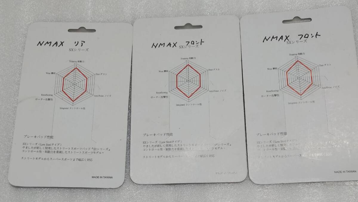 Yahoo!オークション - NMAX用 YAMASIDA ブレーキパッド フロント用 2セ...