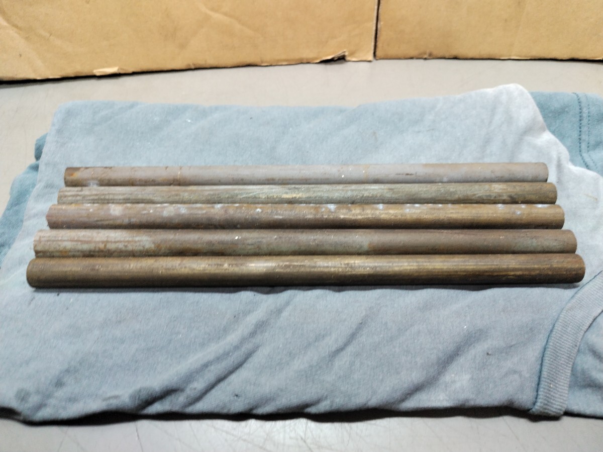 Yahoo!オークション - ① 真鍮 丸棒 端材 Φ16 長さ約290㎜ 5本set DI...