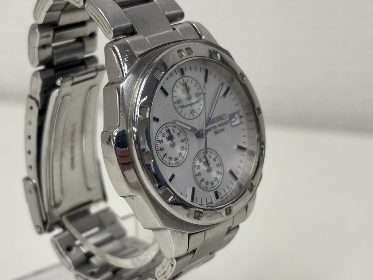 Yahoo!オークション - D526-X14-282 SEIKO セイコー V657-9010 クロノ...