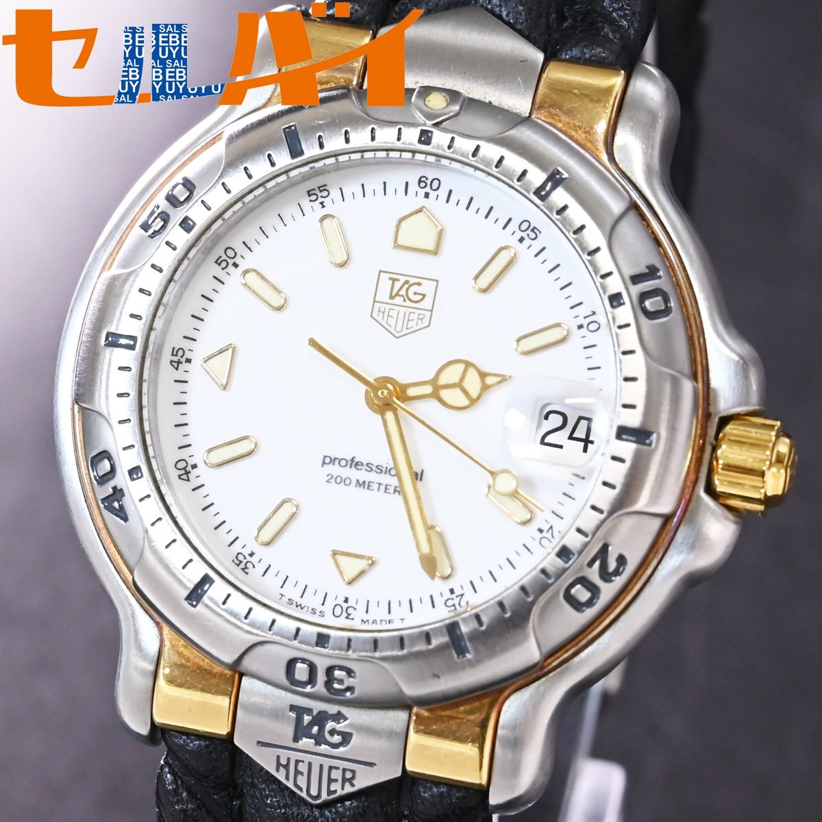 Yahoo!オークション - 本物 タグホイヤー K18/SSコンビ 6000 ジェンツ...