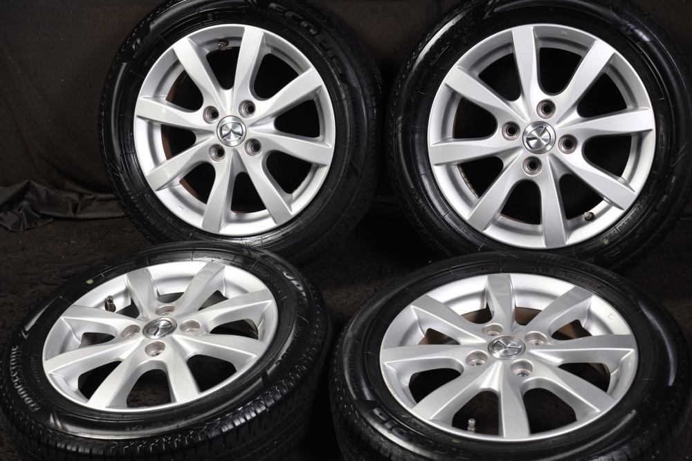 Yahoo!オークション - バリ山 155/65R14 マツダ・スズキ純正アルミ ブ...