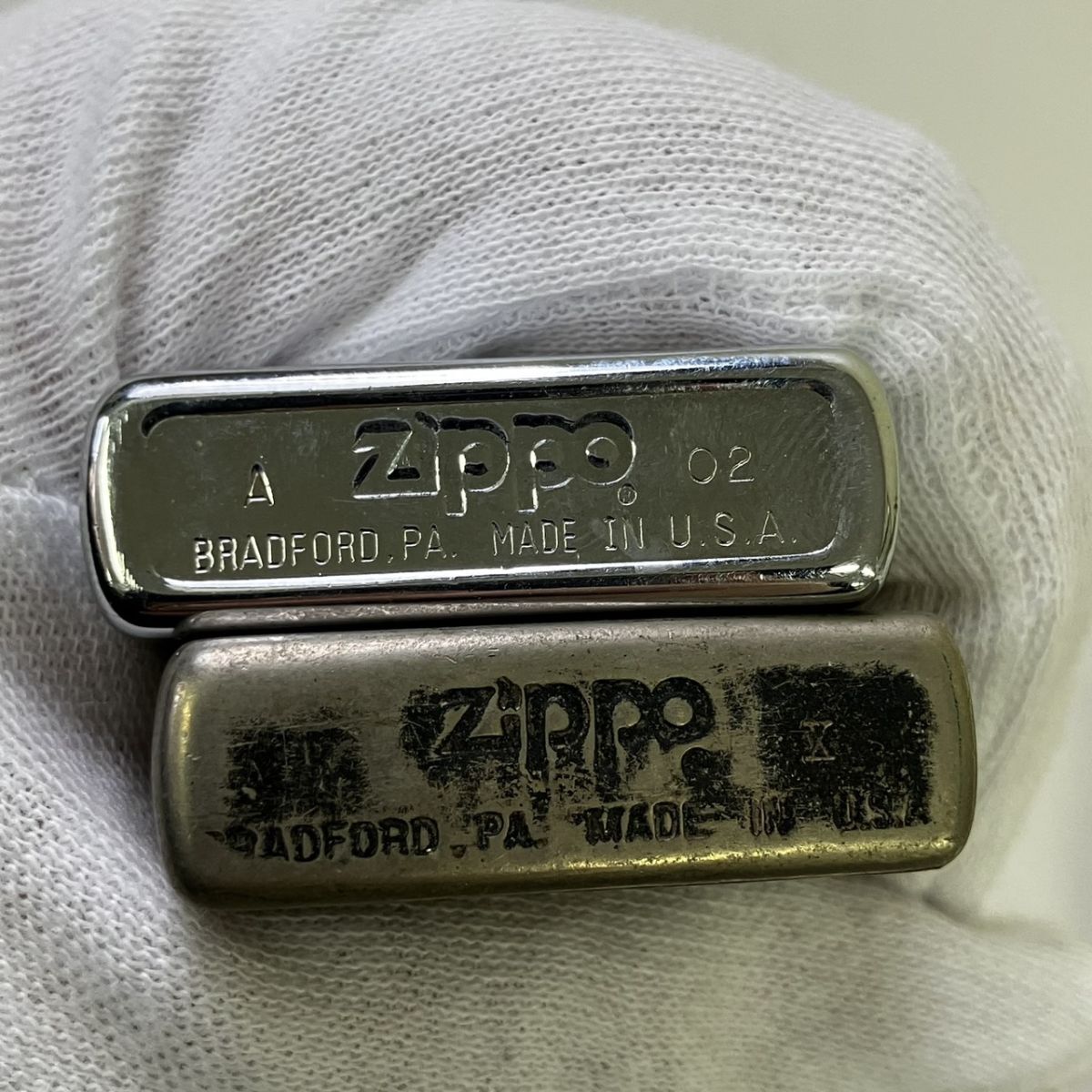 Yahoo!オークション - B026- Zippo ジッポ まとめ売り 5点セット ブラ...