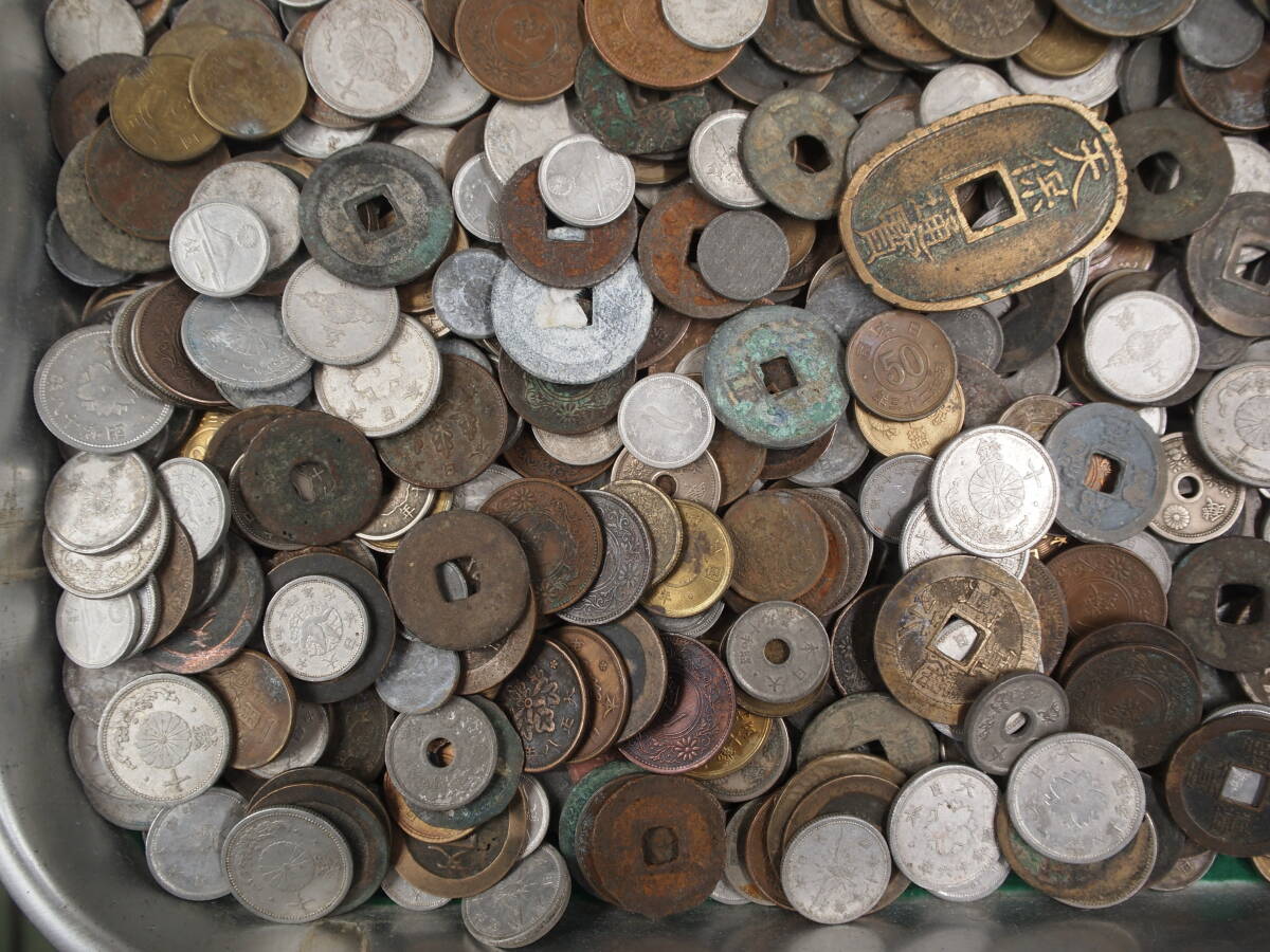 Yahoo!オークション - 日本の硬貨 穴銭 寛永通宝 渡来銭 天保通宝いろ...