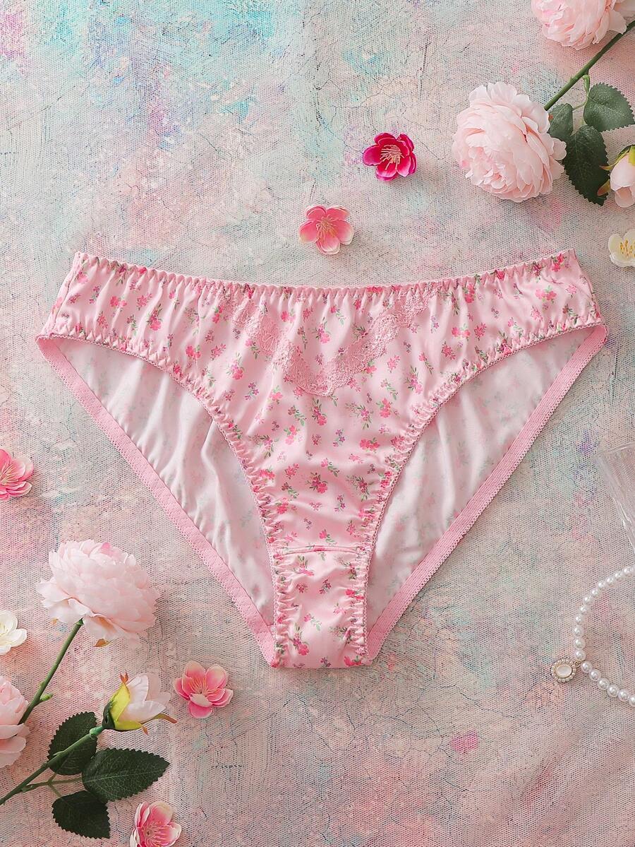 Yahoo!オークション - インティメート ショーツ フローラルレースサテ...