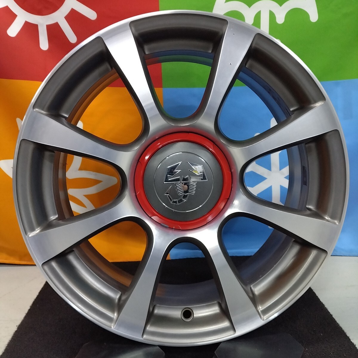 Yahoo!オークション - タイヤ交換に ABARTH アバルト 500 595 純正 500...