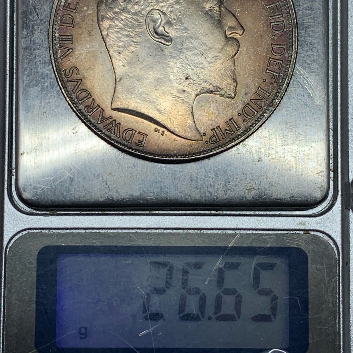 Yahoo!オークション - 銀貨 1902年 1ルピー銀貨 イギリス国王エドワー...