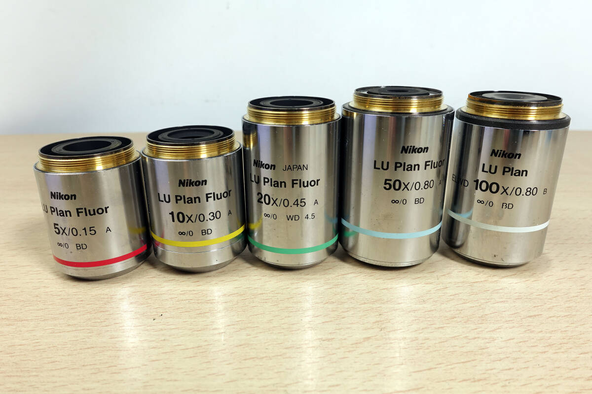 【樂淘letao】日本代購代標第一品牌－Nikon LU Plan Fluor 5x/0.15 10x/0.30 20x/0.45 50x/0.80 100x/0.80 ニコン顕微鏡用レンズ