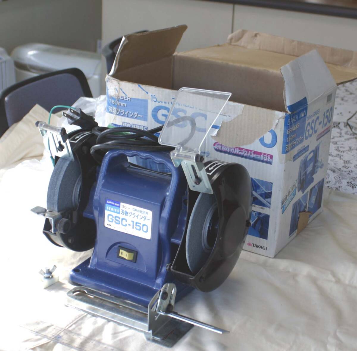 Yahoo!オークション - ㈱高儀 TAKAGI 150 ㎜ 刃物グラインダー 試運...