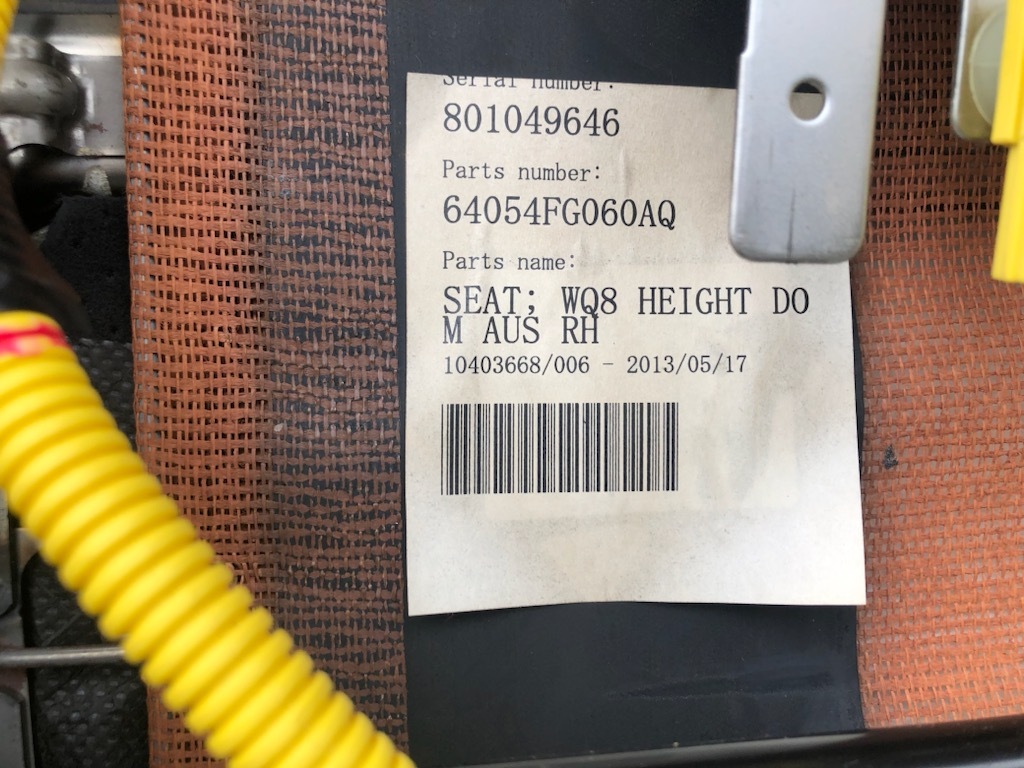 Yahoo!オークション - SUBARU WRX STI (GRB/GRF/GVB/GVF) 純正OP RECAR...