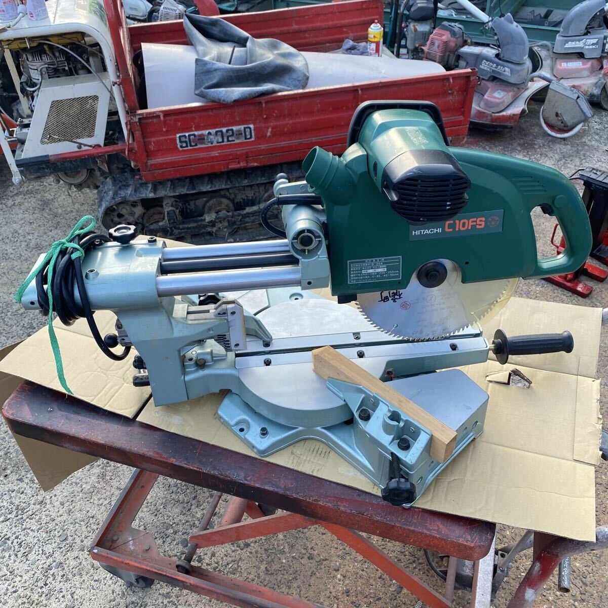 Yahoo!オークション - 【D711301】HITACHI 日立工機 255mm 卓上スライ...