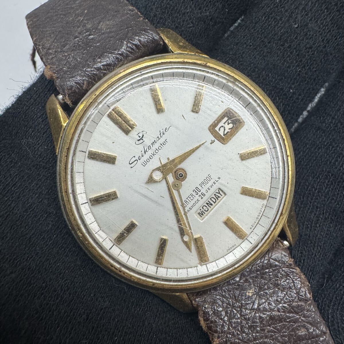 Yahoo!オークション - 07rc SEIKO Matic weekdater 6206-8980 セイコー...