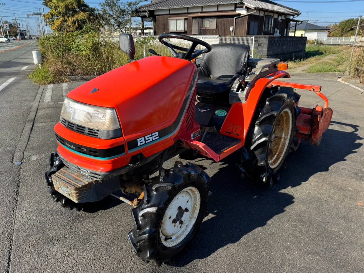 Yahoo!オークション - クボタ B52 パワステ 逆転 自動深耕 661時間 ト...