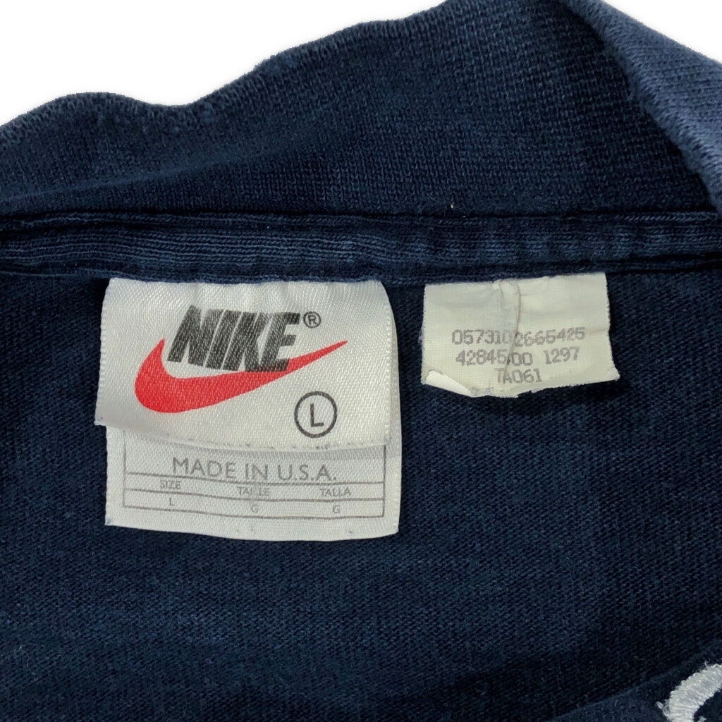 Yahoo!オークション - 90年代 USA製 NIKE ナイキ モックネック 長袖T...