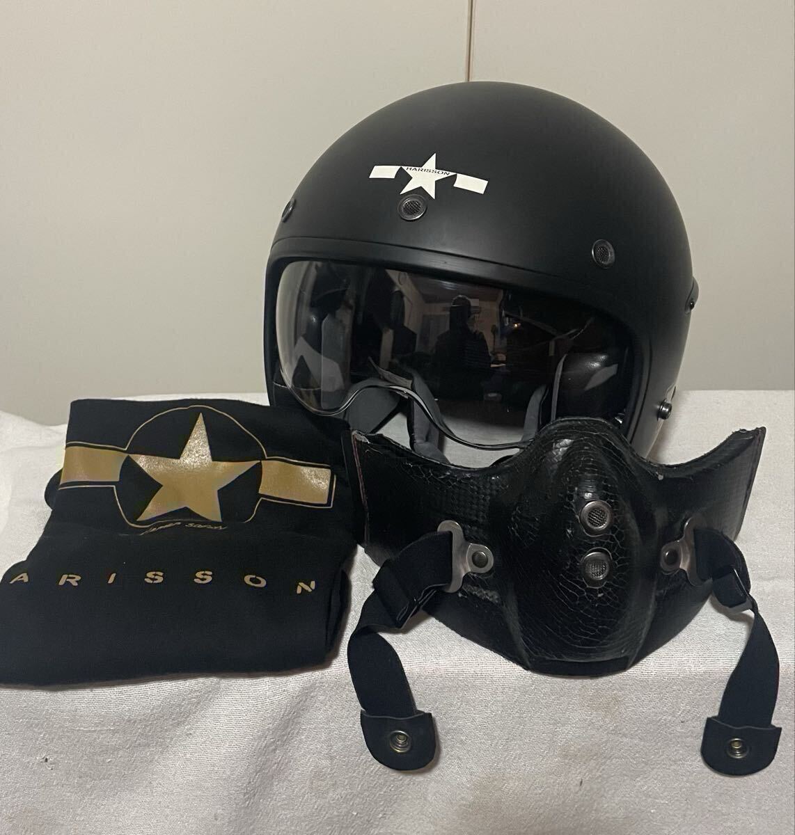 Yahoo!オークション - HARISSON コルセア スターデコ ジェットヘルメッ...